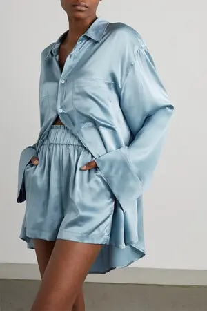 MAISON ESSENTIELE Silk-satin Shirt