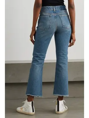 GOLDEN GOOSE High-rise Cropped Flare Jeans