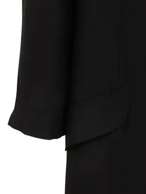 Yohji Yamamoto Dahlia Print Silk Long Coat