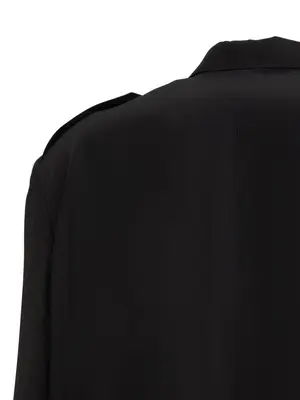 Yohji Yamamoto Dahlia Print Silk Long Coat