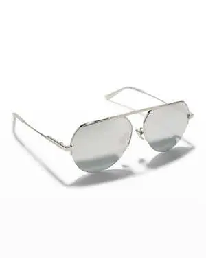 Bottega Veneta Mirrored Aviator Sunglasses - One-color