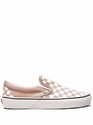 VANS Classic Slip-on Checkerboard Sneakers - Neutrals