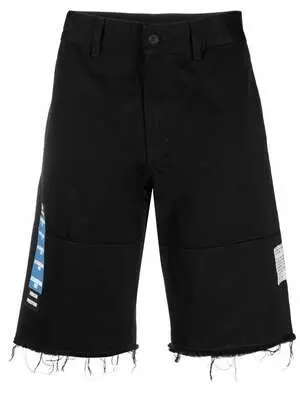 Heron Preston Raw Hem Denim Shorts