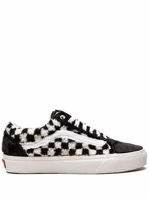 VANS Old Skool Sherpa Checkerboard Sneakers - Black