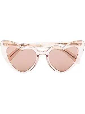 Saint Laurent Heart-shape Sunglasses - Neutrals