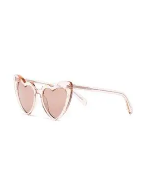 Saint Laurent Heart-shape Sunglasses - Neutrals