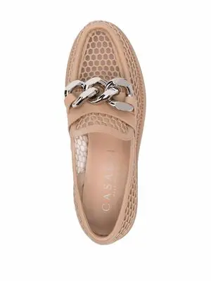 Casadei Chain-trimmed Platform Loafers