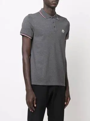 Moncler Piqué Logo-patch Polo Shirt