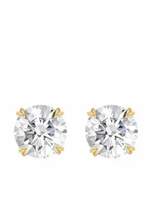 PRAGNELL 18kt Yellow Windsor 1.20ct Diamond Stud Earrings - Gold