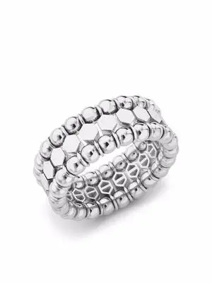 PRAGNELL 18kt White Gold Bohemia Three-row Ring - Silver