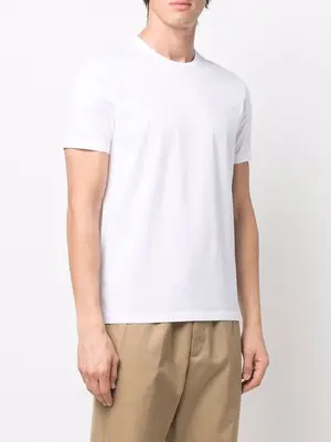 BOSS Round-neck Short-sleeve T-shirt - White