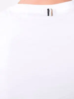 BOSS Round-neck Short-sleeve T-shirt - White