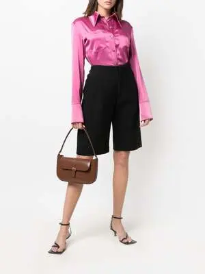By Far Flap Detail Shoulder Bag