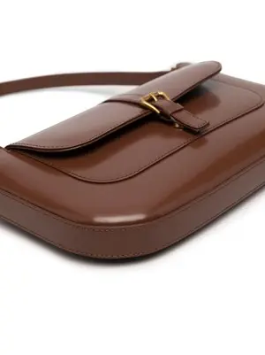 By Far Flap Detail Shoulder Bag