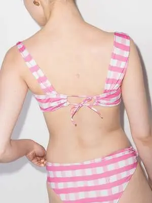 Jacquemus Vichy Check Bikini Top