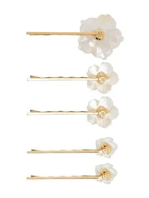 JENNIFER BEHR Floral-pearl Bobby Pin Set