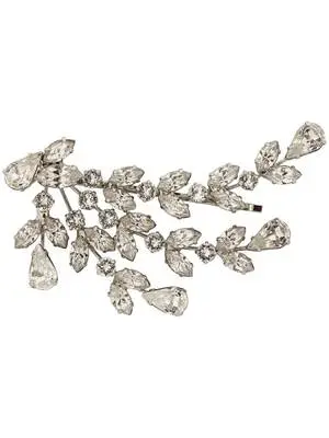 JENNIFER BEHR Roselyn Crystal Bobby Pin - Silver