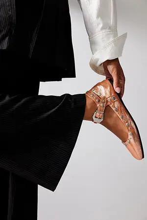Free People Mystic Mary Jane Flats Brown