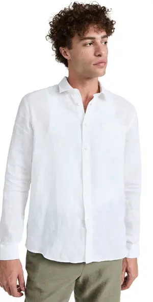 Vilebrequin Caroubis Linen Shirt - Blanc