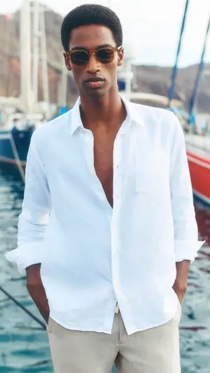 Vilebrequin Caroubis Linen Shirt - Blanc
