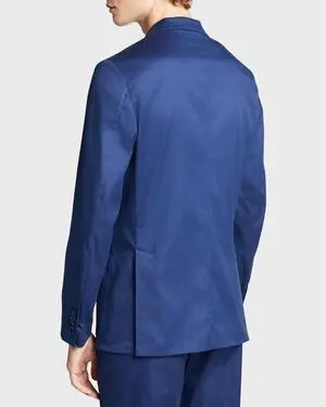 Brioni Sea Island Cotton Sport Jacket - Sapphire