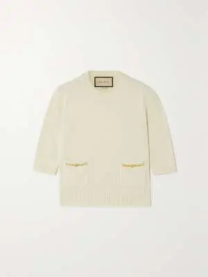 Gucci Chain-embellished Cashmere Sweater