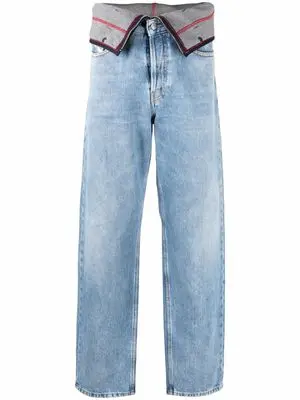 DIESEL® Layer Detail Tapered Jeans