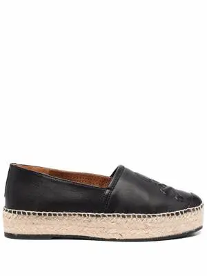 Philipp Plein Skull-motif Leather Espadrilles