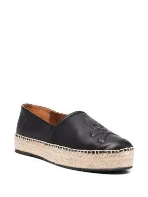Philipp Plein Skull-motif Leather Espadrilles