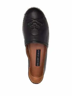 Philipp Plein Skull-motif Leather Espadrilles