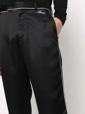 Amiri Straight-leg Satin Trousers