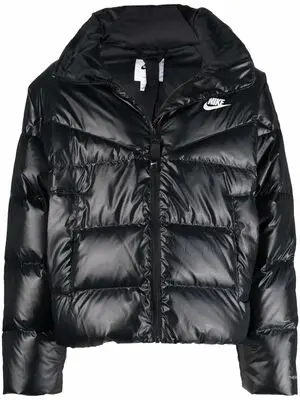 Nike Logo-print Padded Jacket - Black