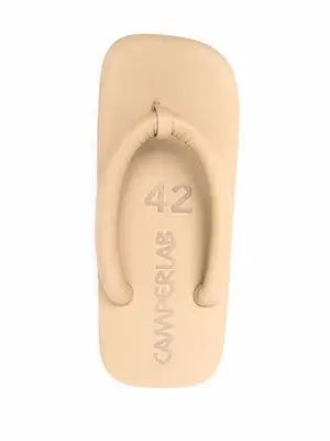 Camper Hastalavista Leather Flip-flops - Neutrals