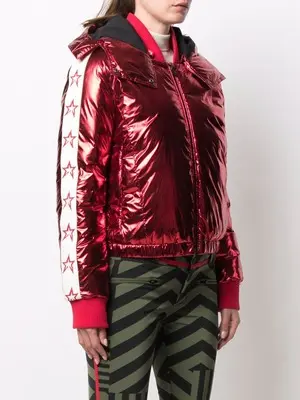 Perfect Moment Metallic Puffer Coat
