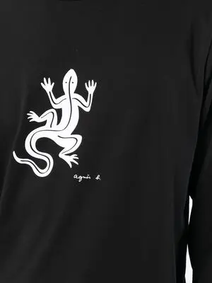 AGNÈS B. Coulos Lizard-print T-shirt