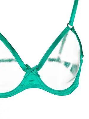 FLEUR DU MAL Ouvert Silk-blend Bra