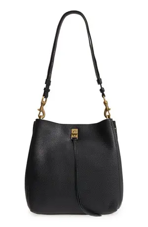 Rebecca Minkoff Darren Deerskin Shoulder Bag - Black