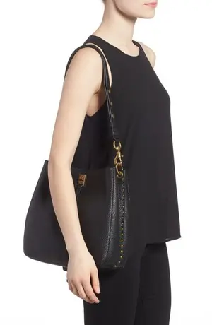 Rebecca Minkoff Darren Deerskin Shoulder Bag - Black