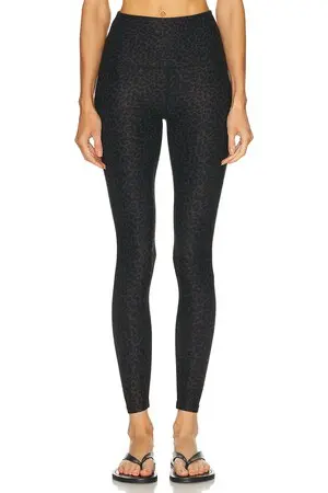 Beyond Yoga Softmark High Waisted Midi Legging - Espresso Leopard