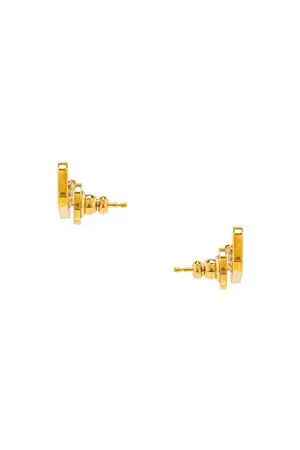 Valentino Garavani Vlogo Signature Stud Earrings - Oro
