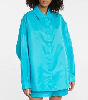 THE FRANKIE SHOP Perla Jacket And Shorts Set - Blue