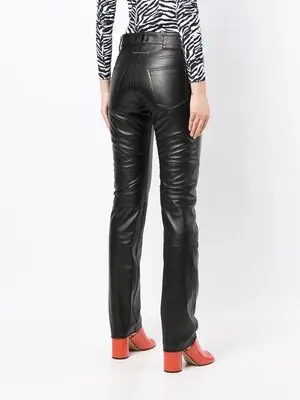 MAISON MARGIELA Straight-leg Leather Trousers