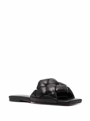 VIC MATIE Square-toe Leather Sandals