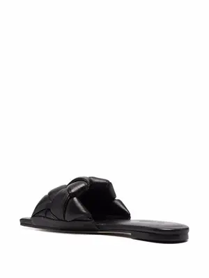 VIC MATIE Square-toe Leather Sandals