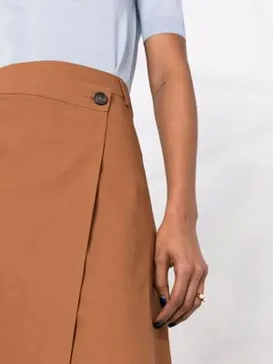 Woolrich Poplin A-line Midi Skirt