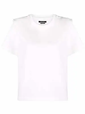 Isabel Marant Étoile Zelitos Pleat-detail T-shirt - White
