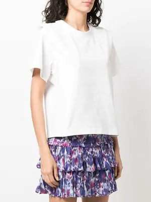 Isabel Marant Étoile Zelitos Pleat-detail T-shirt - White