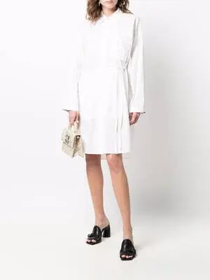 AMBUSH Oversized Mini Shirt Dress With Waist-tie
