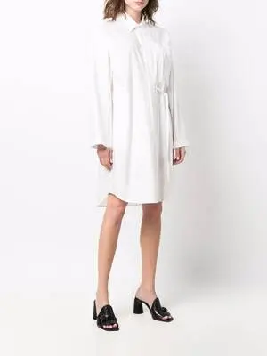 AMBUSH Oversized Mini Shirt Dress With Waist-tie
