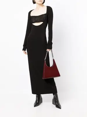 1017 Alyx 9sm Bandeau-panel Macramé Knit Dress